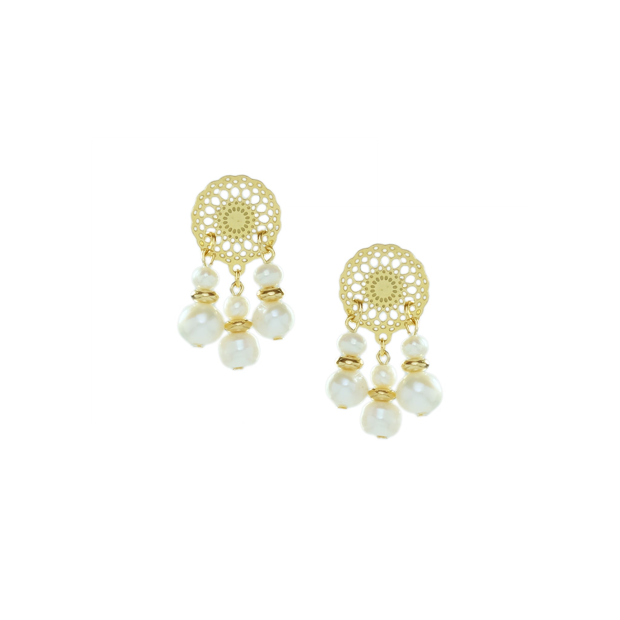 Lilo Earrings in Pearl – LILY